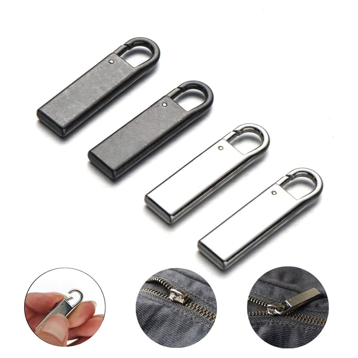 Double Small Carabiner Clips - Zipper Clip Theft Detterent Holding The ...